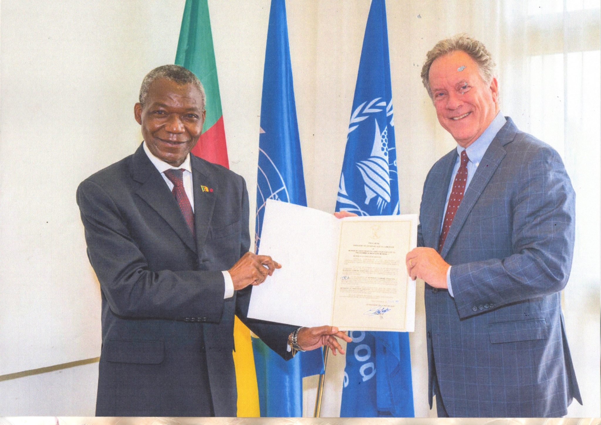 Présentation des lettres d’introduction de S.E. Sébastien Foumane (PAM ...